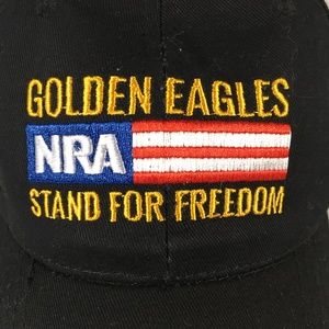 NRA | Accessories | Nra Flag Logo Golden Eagles Black Baseball Hat ...
